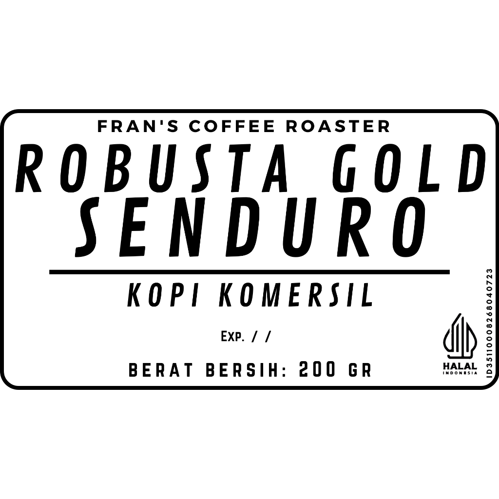 Jual Kopi Bubuk Robusta Gold 200gr | Ecer / Grosir | Semeru Senduro ...