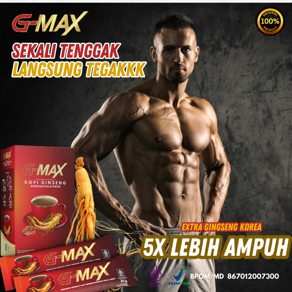 Jual Kopi G Max Original - Minuman Kopi Gingseng Stamina Coffee Kuat BPOM Tahan Lama Pria HALAL ...