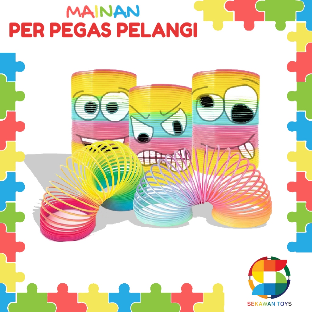 Jual Mainan Per Pegas Pelangi / Mainan Rainbow Spring Karakter 765G ...