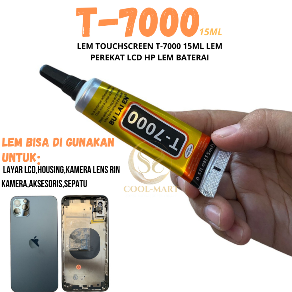 Jual LEM TOUCHSCREEN T-7000 15ML LEM PEREKAT LCD HP LEM BATERAI - 100PC | Shopee Indonesia