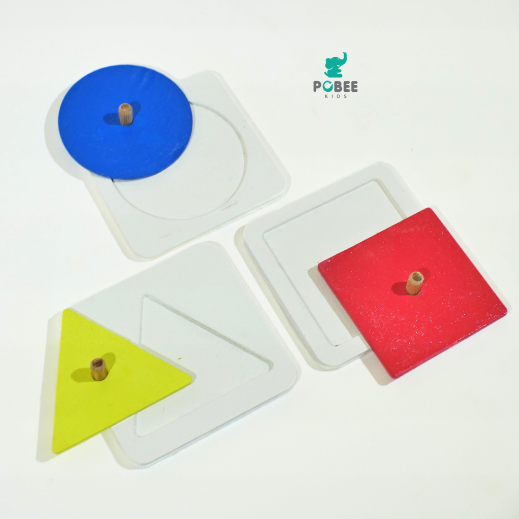 Jual Puzzle Knop Geometri Level 1 | Puzzle Mengenal Bentuk Geometri ...