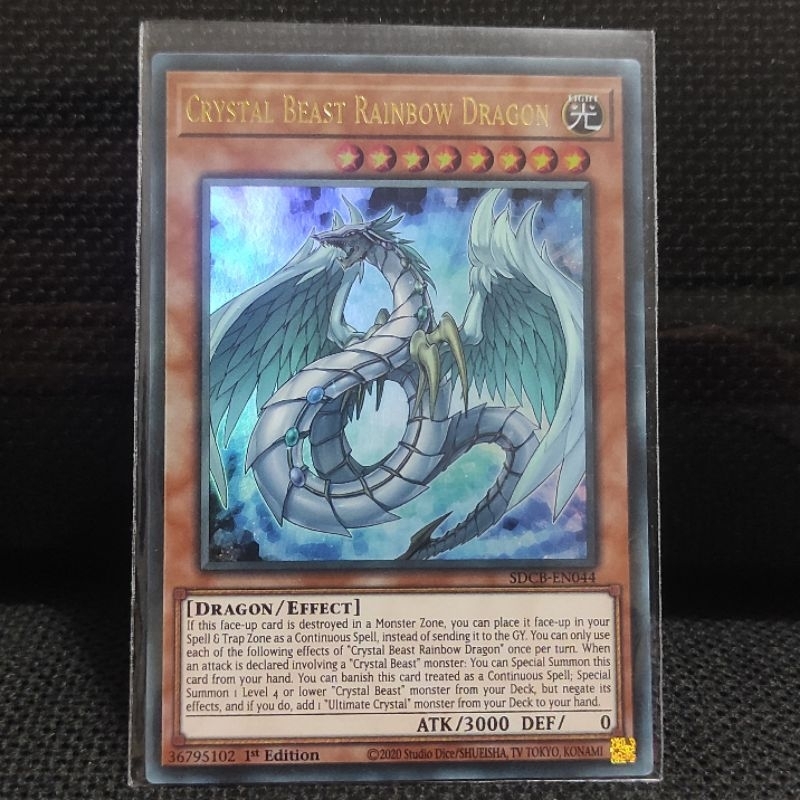 Jual Kartu Yugioh TCG Crystal Beast Rainbow Dragon Ultra Rare UR ORI ...