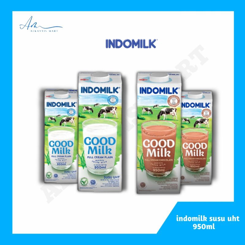Jual Indomilk susu UHT full cream kotak 950 ml | Shopee Indonesia