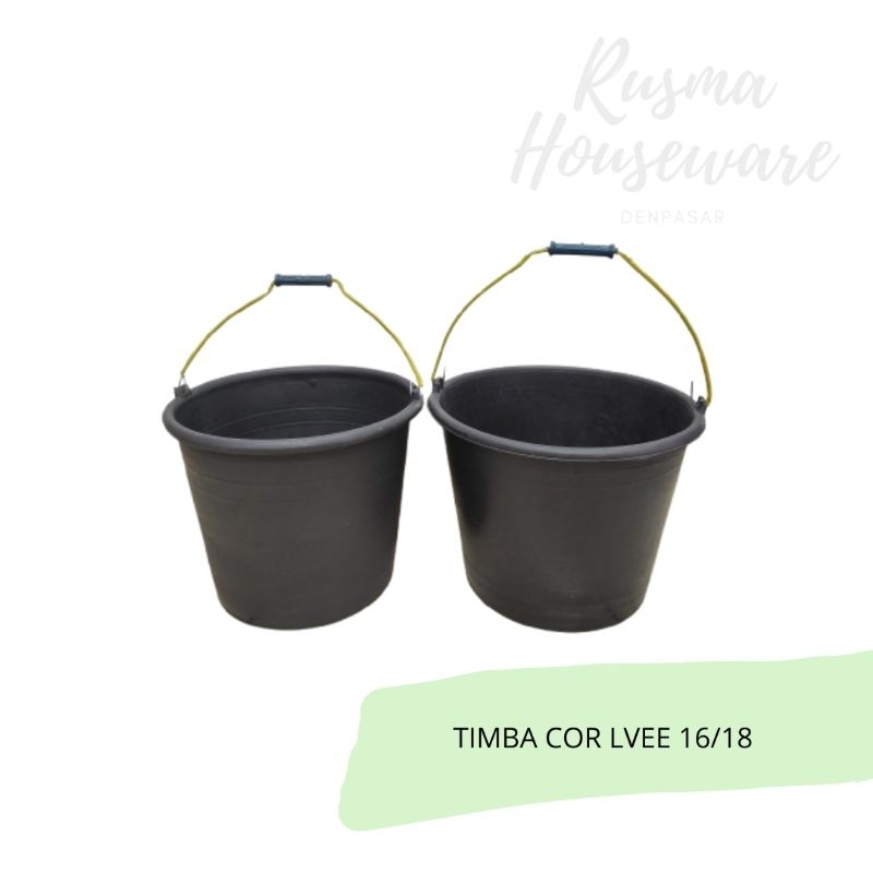 Jual Timba Ember Cor TC 16 18 LVee Tebal Karet Anti Pecah | Shopee ...