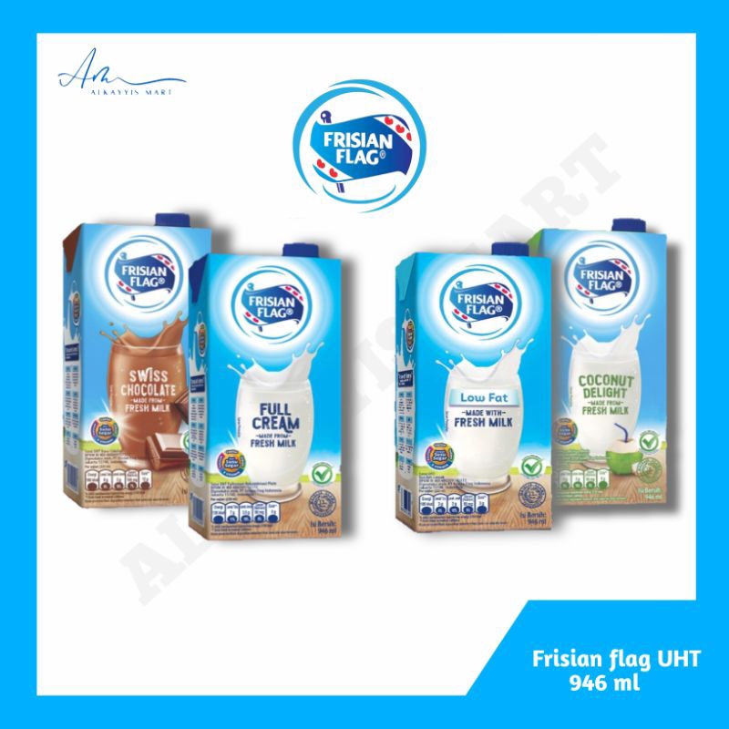 Jual Frisian flag UHT susu Full cream 946ml | Shopee Indonesia