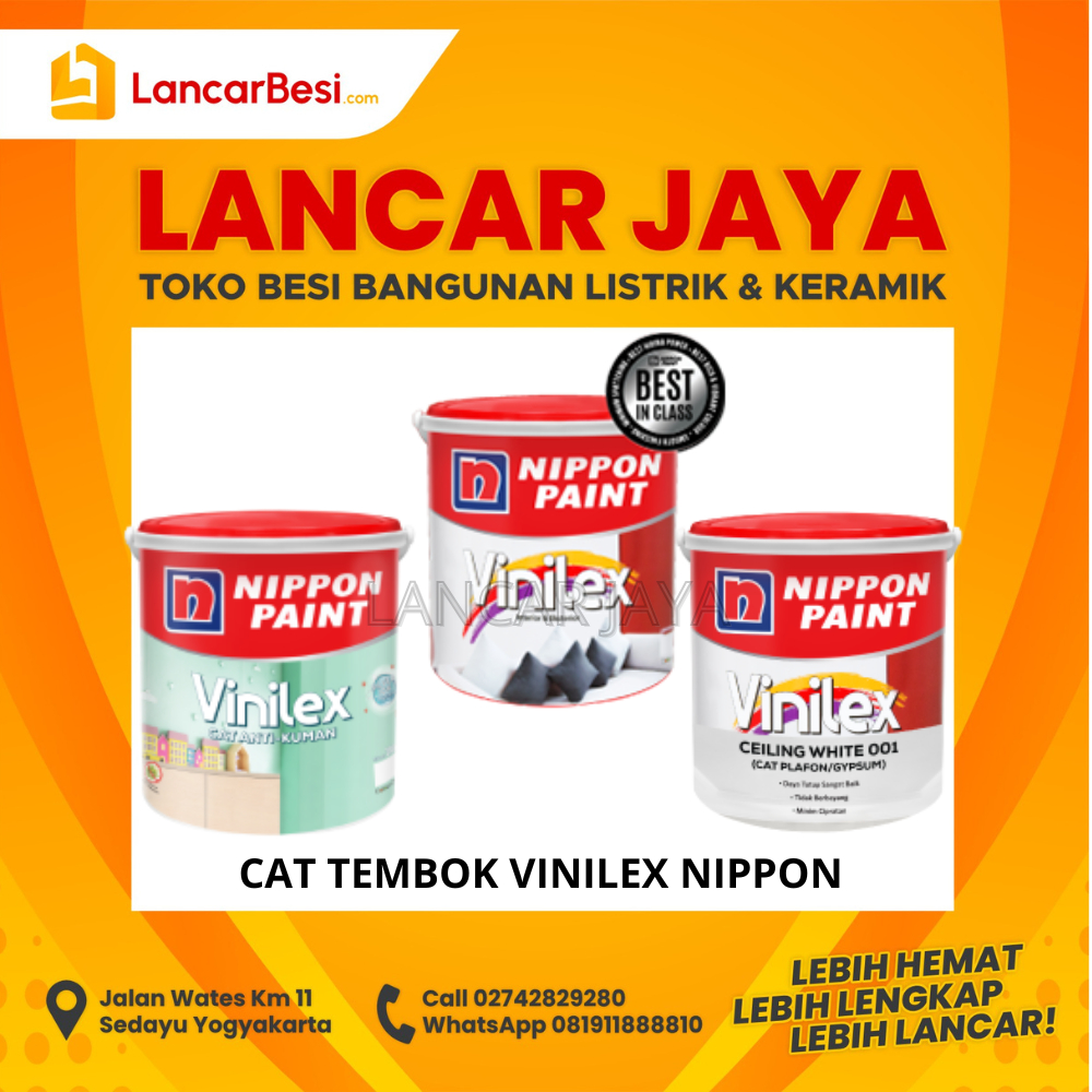 Jual Cat Tembok Vinilex Nippon Paint 25kg | Shopee Indonesia