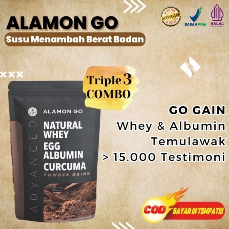 Jual Alamon Go Natural Weight Gain Susu Penggemuk Badan Dan Penambah ...