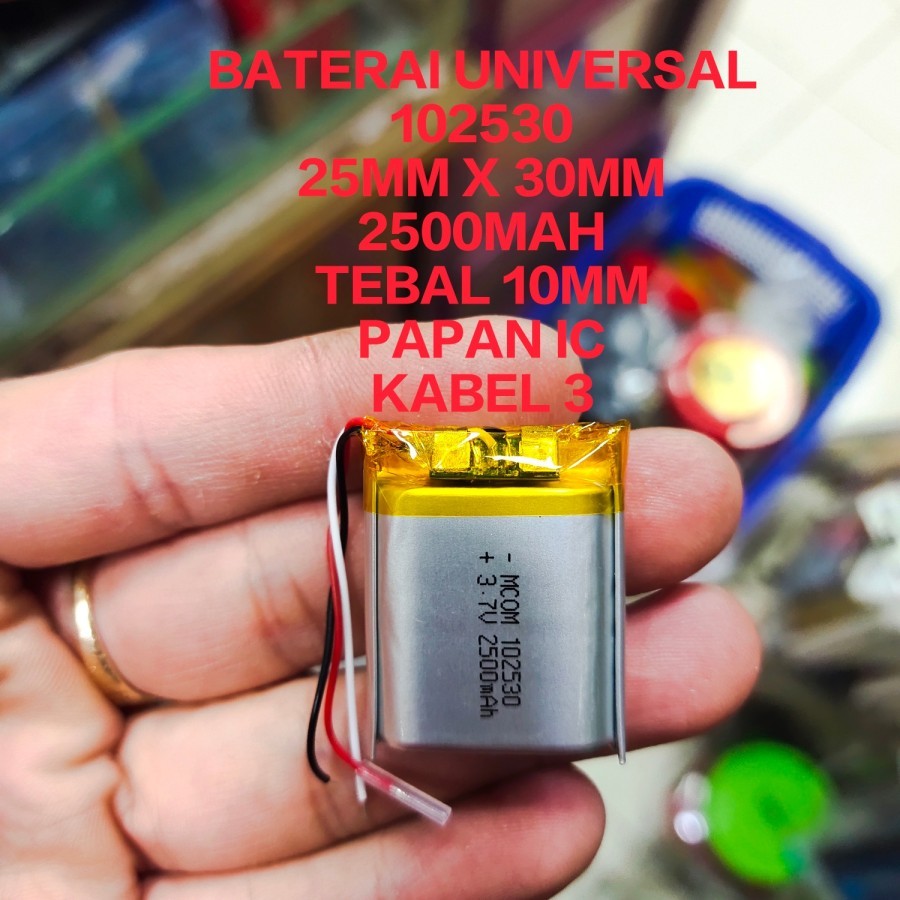 Jual BATERAI 102530 UKURAN 25mm x 30mm KABEL 3 MANTUL MURAH MERIAH | Shopee Indonesia