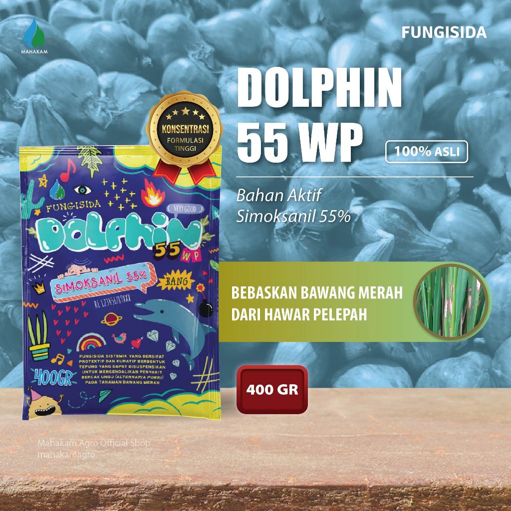 Jual Mahakam Dolphin 55 WP 400 gr Pestisida Fungisida Pengendali Bercak ...