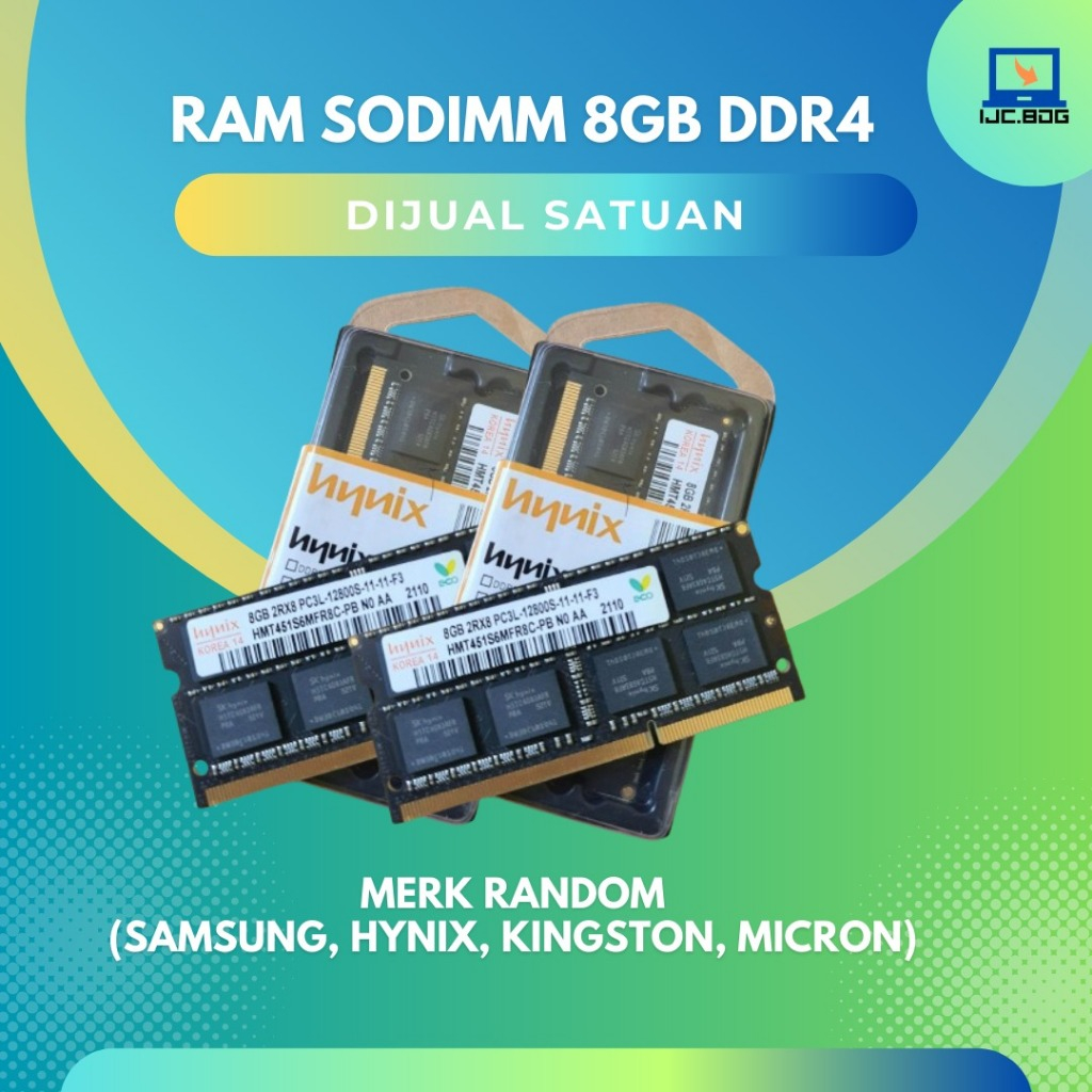 Jual RAM LAPTOP SODIMM 8GB DDR4 Merk Random Termurah Original | Shopee ...
