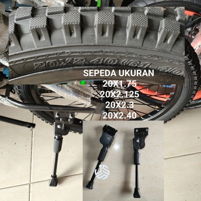 Jual Standar Sepeda Ukuran 20 Inchi Baut dua | Shopee Indonesia
