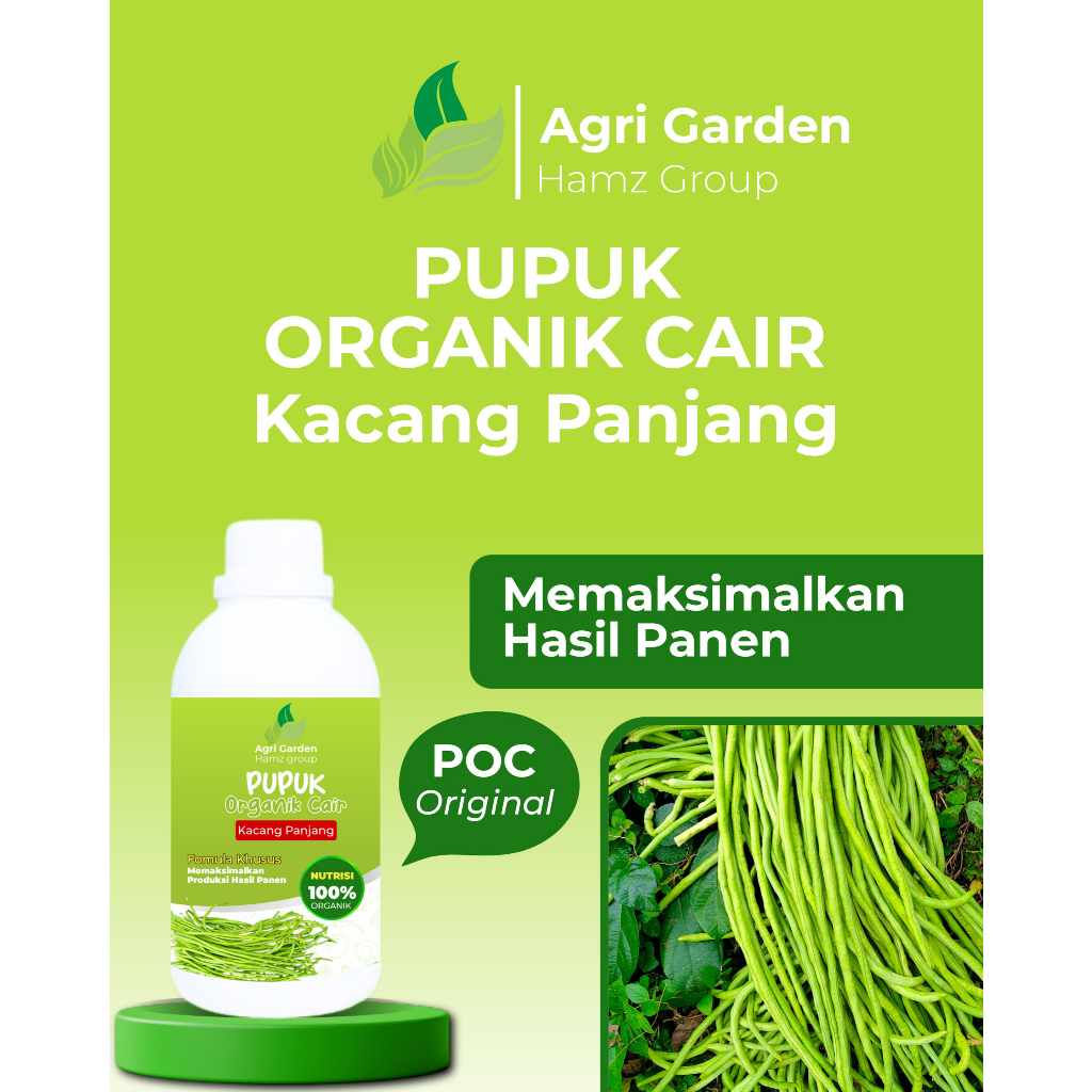 Jual AGRI - PUPUK ORGANIK CAIR - POC TANAMAN KACANG PANJANG 1000ML | Shopee Indonesia