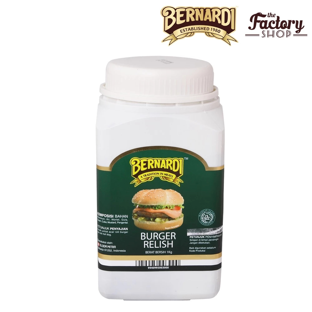 Jual BERNARDI BURGER RELISH 1KG | Shopee Indonesia