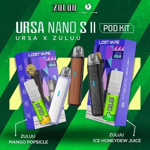 Jual URSA NANO S II X ZULUU POD KIT Authentic By Lostvape | Shopee ...