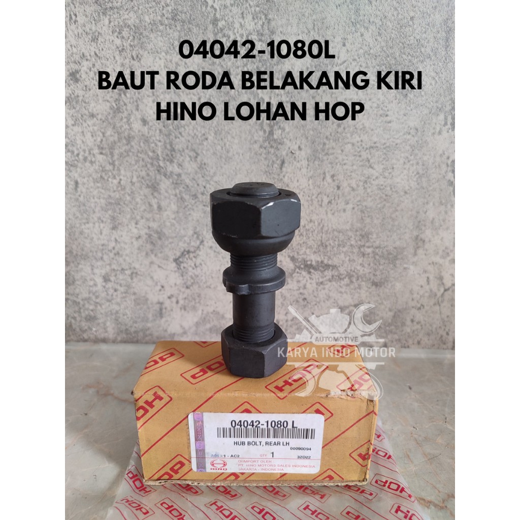 Jual BAUT RODA BELAKANG HUB BOLT REAR KIRI LH HINO LOHAN HOP 04042 ...