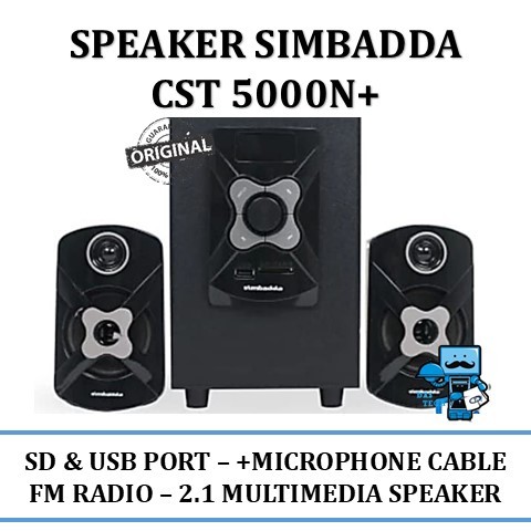 Jual Speaker Aktif Simbadda CST 5000N+ with Remote - Bluetooth,USB ...