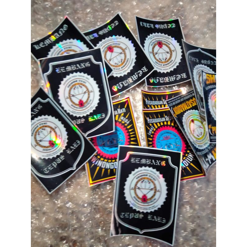 Jual Stiker lambang PSHw Stiker Hologram Anti AIR tanpa minimal order ...