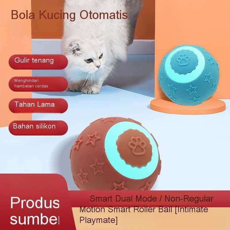 Jual Pet Mainan Anjing Kucing Bola Elektrik Bergulir Bola Mainan Hewan ...