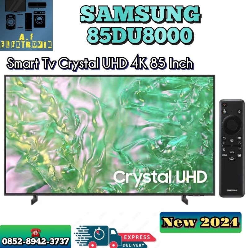 Jual SAMSUNG 85DU8000 CRYSTAL UHD 4K SMART TV 85 INCH NEW 2024 ...