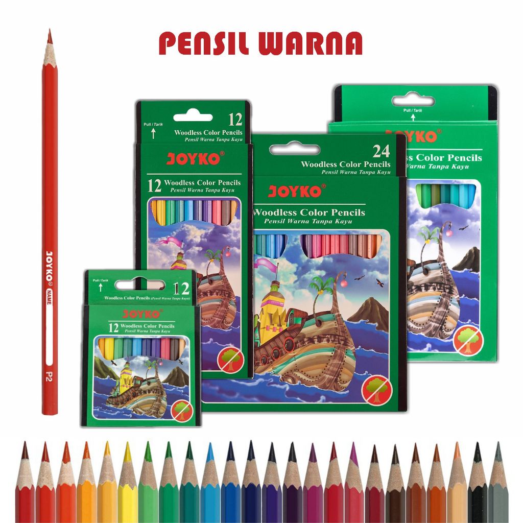 Jual Pensil Warna JOYKO - colored pencils joyko | Shopee Indonesia