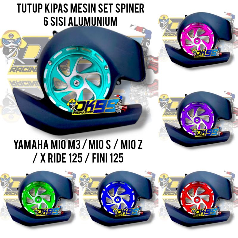 Jual Tutup Cover Kipas Mesin Set Spiner 6 Sisi Alumunium Pnp Yamaha Mio ...