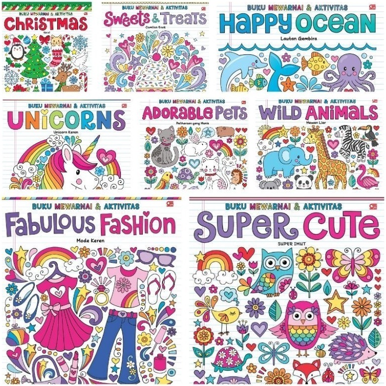 Jual Buku Mewarnai Aktivitas Jess Volinski ready banyak judul o P8D3 ...