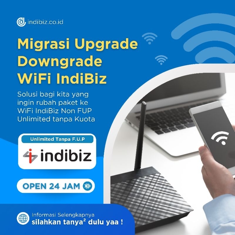 Jual Migrasi WiFi Indibiz | Tanpa FUP Unlimited | Rubah Paket : IndiBiz ...