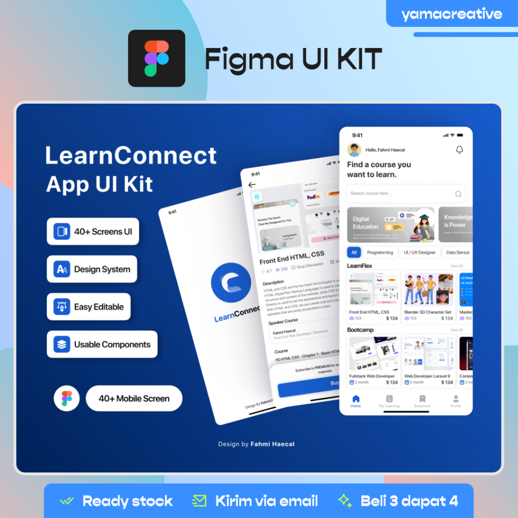 Jual Online Learning App - Premium Figma UI Kit | Shopee Indonesia