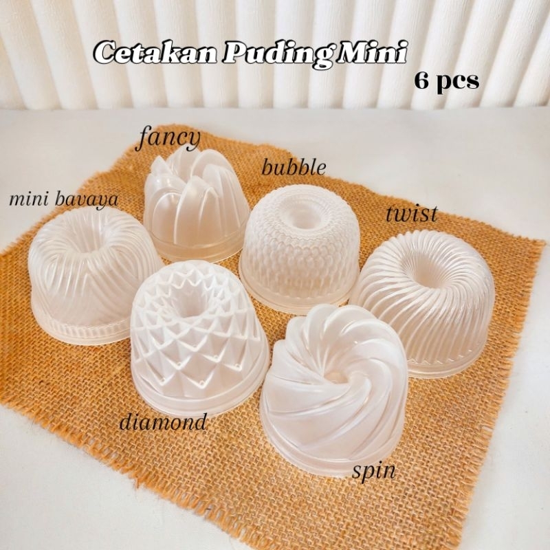 Jual Cetakan Puding Viral Pudding Kue Kekinian (1 set isi 6 pcs ...