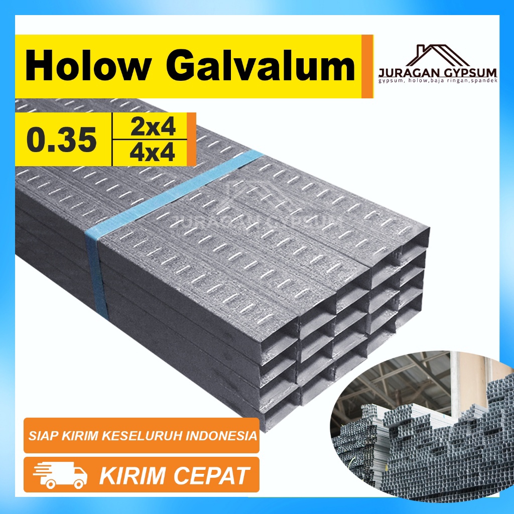 Jual Holow Galvalum 35 hollow plafon 35mm holo gypsum 35 mm 35 4 2x4 ...