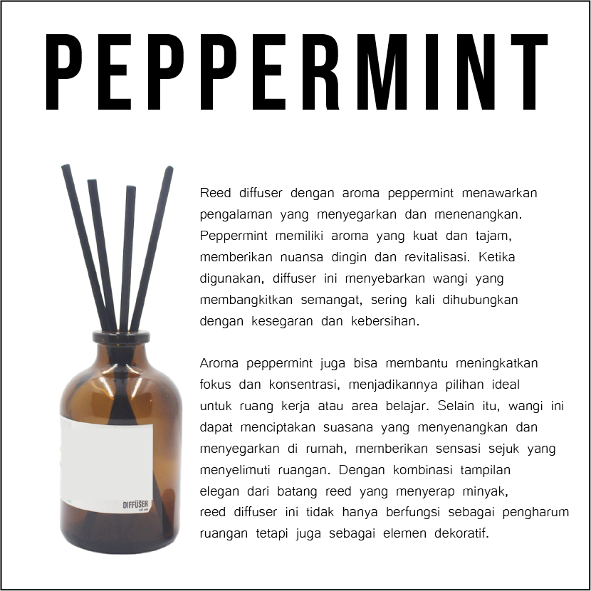 Jual Reed Diffuser Premium Aroma Peppermint | Shopee Indonesia