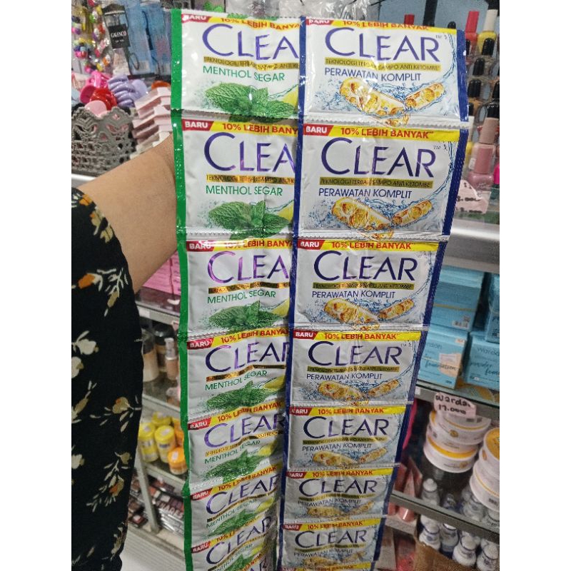 Jual Shampo Clear renceng isi 12/24sachet /renceng | Shopee Indonesia