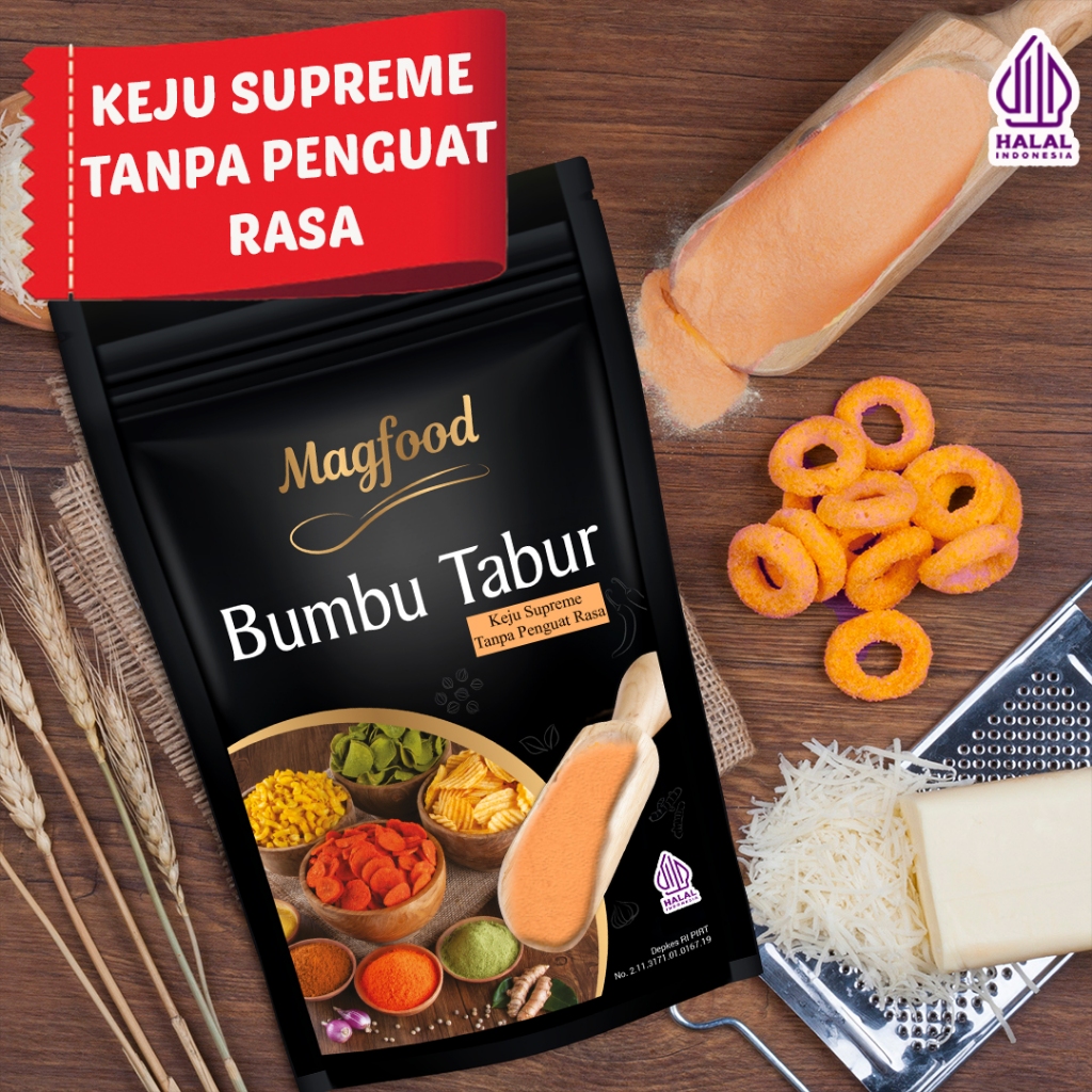 Jual Magfood Bumbu Tabur Rasa Keju Supreme Tanpa Penguat Rasa [100g ...
