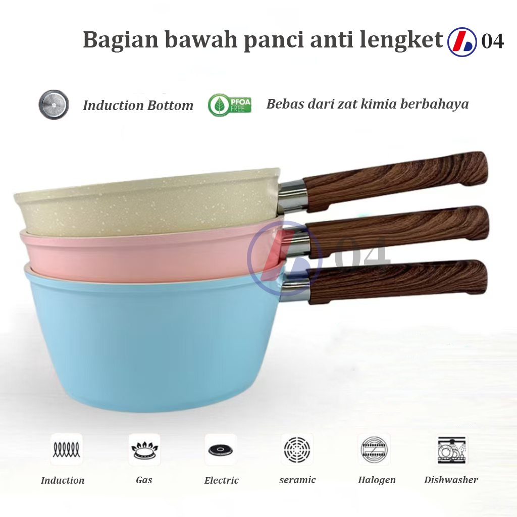 Jual Panci Susu Granite Marble Sauce Pan Marble Panci Masak Sup Kuah ...