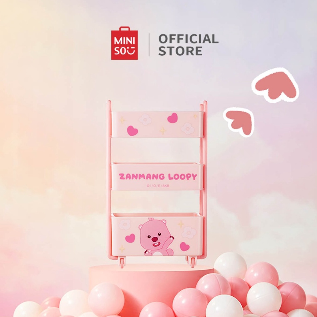 Jual Miniso x ZANMANG Loopy Collection Penyimpanan Desktop 3 Tier ...
