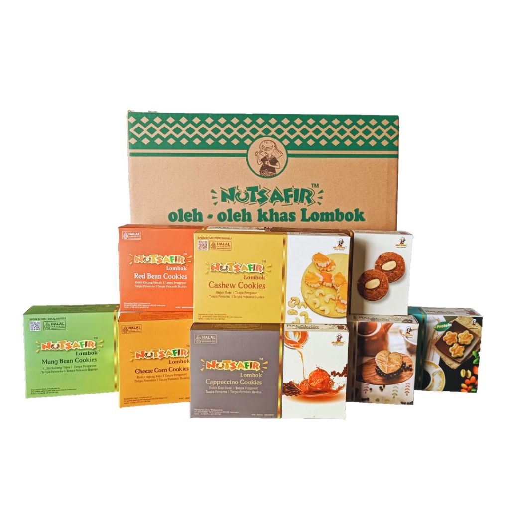 Jual NUTSAFIR COOKIES MIX ISI 16 | Shopee Indonesia