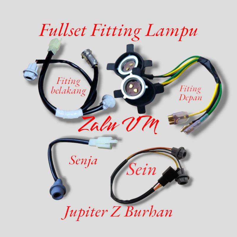 Jual KABEL FITTING PITING LAMPU FULLSET YAMAHA JUPITER Z BURHAN PITING ...
