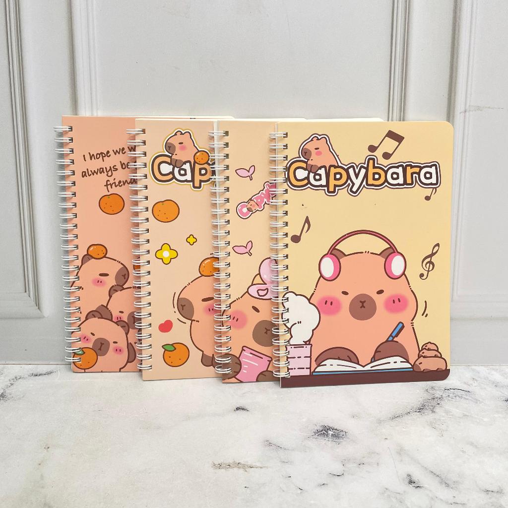 Jual Buku Binder Spiral CAPYBARA Ukuran A5 Super Cute Lucu Kertas ...