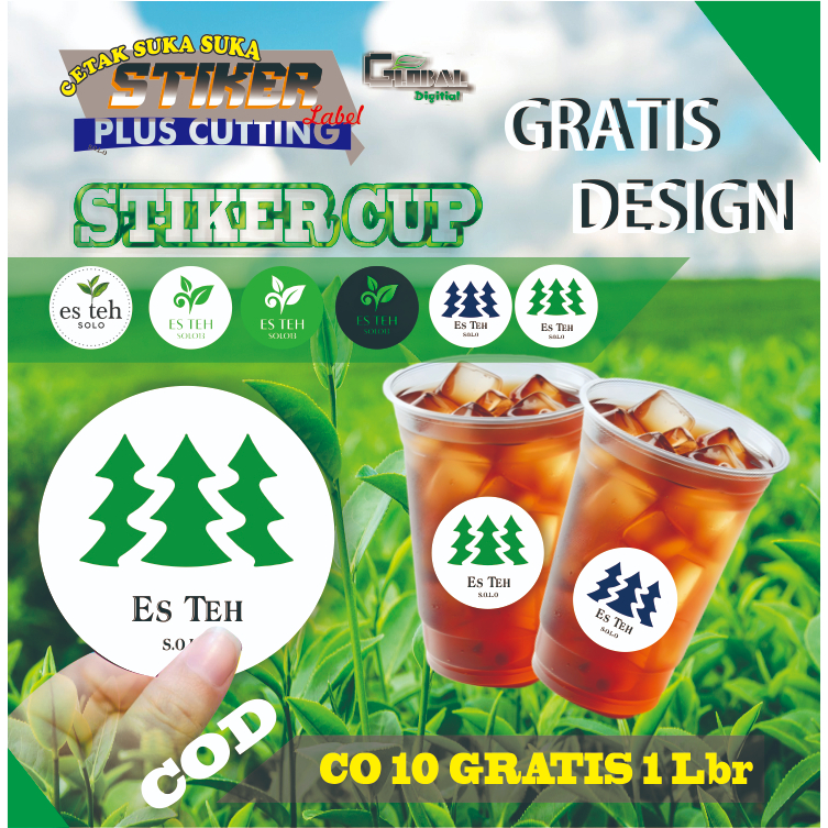 Jual STIKER label ES TEH SOLO | STIKER label ES TEH SOLO | CETAK STIKER ...