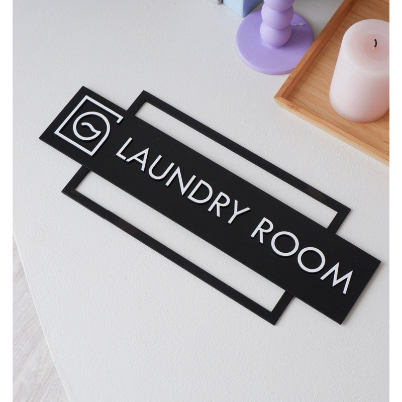 Jual Sign laundry Room // Papan Nama laundry Room | Shopee Indonesia