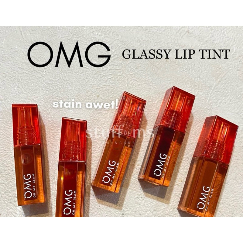 Jual OMG lip tint serum/ Omg glassy liptint | Shopee Indonesia