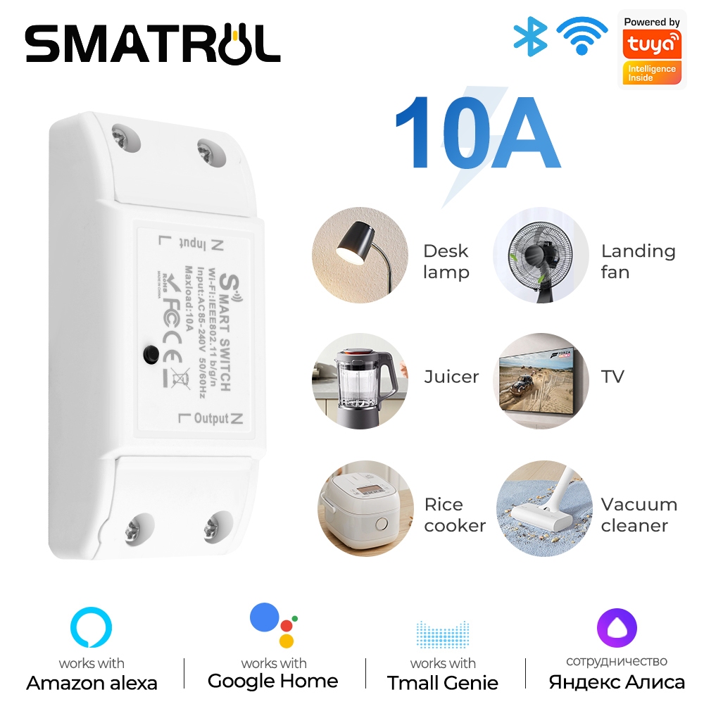 Jual SMATRUL Tuya Smart Switch WIFI BREAKER ON/OFF Wireless Smart Life ...