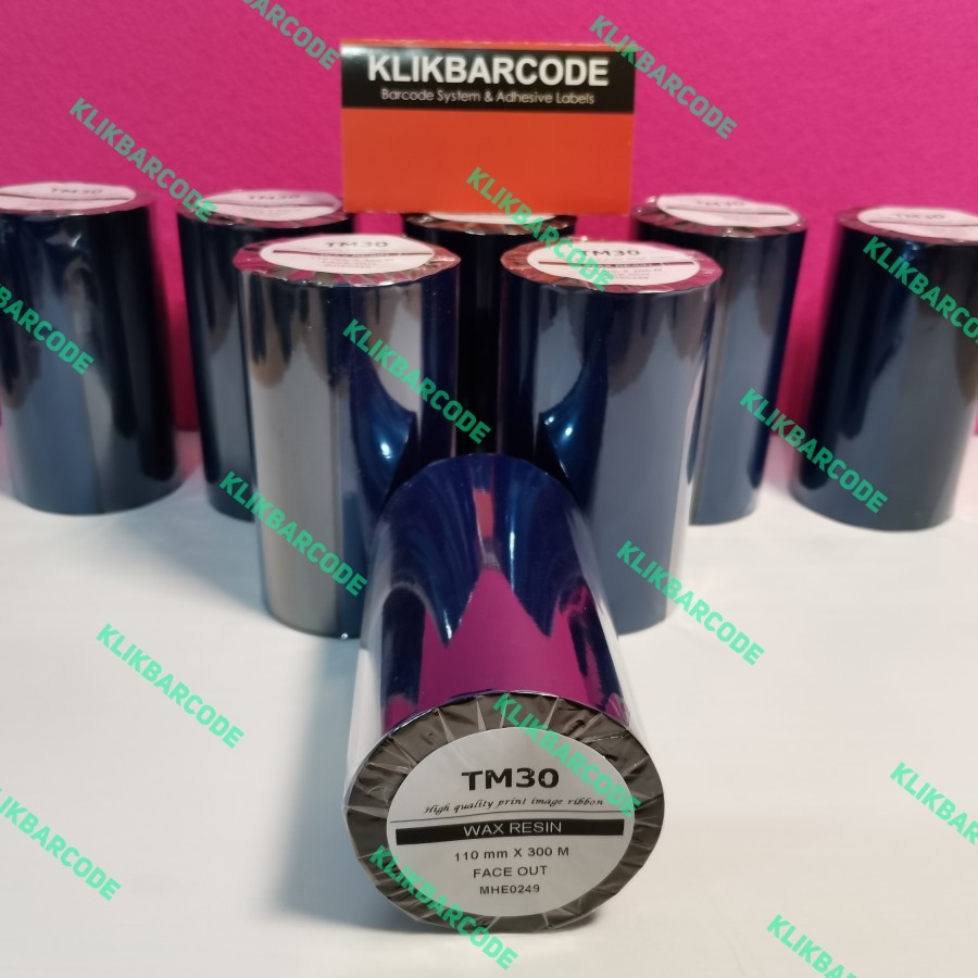 Jual [ SATO INDUSTRIAL ] TM28/TM30 110 MM X 300 M SONY WAX RESIN - FACE ...