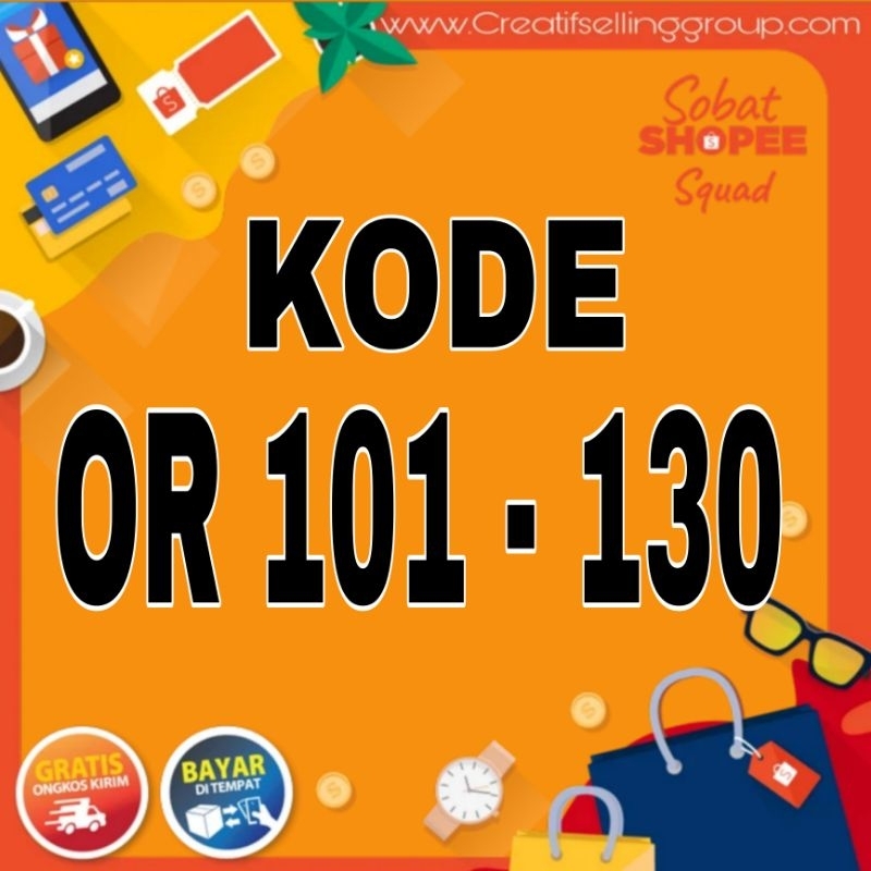 Jual KODE OR 101 - OR 130 | Shopee Indonesia