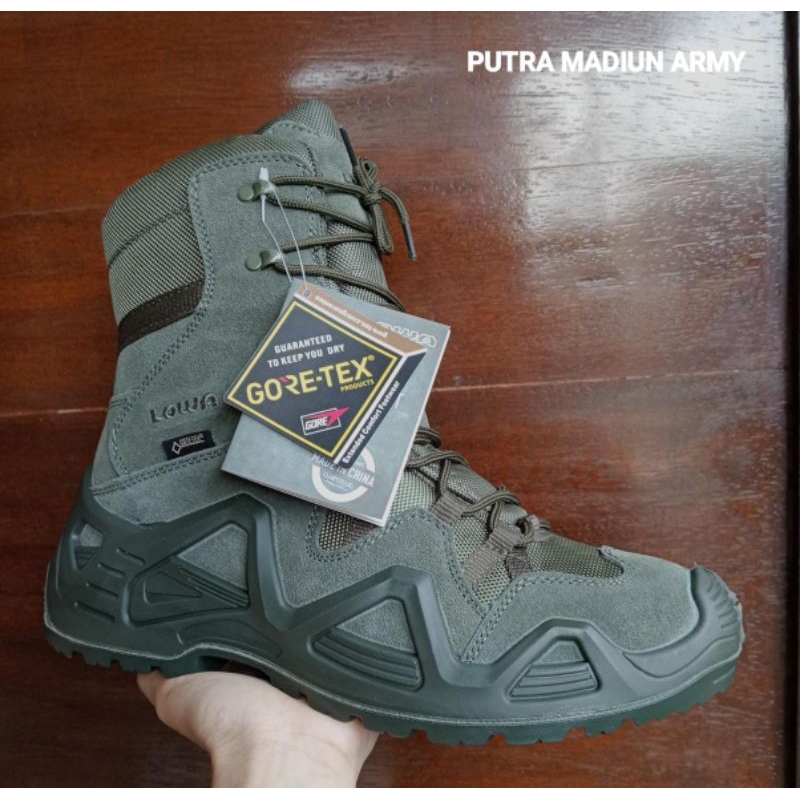 Jual Sepatu Lowa Tactical / Sepatu Lowa 8 inci / Sepatu Lowa Tali / Sepatu Lowa Hijau | Shopee ...
