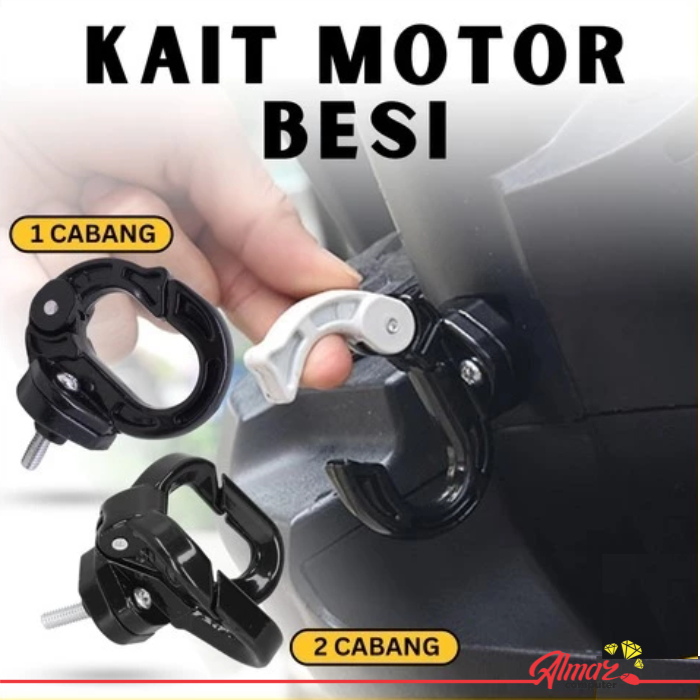 Jual Gantungan Barang Motor 1 2 Cabang Tutup CNC Hanger Cantolan Motor ...