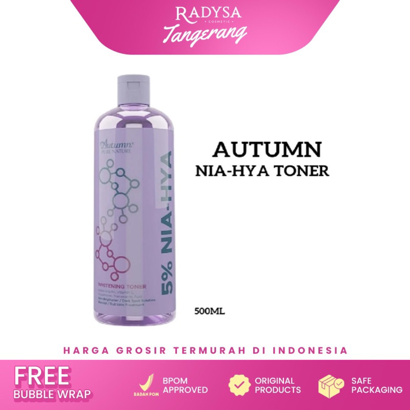 Jual 𝐑𝐀𝐃𝐘𝐒𝐀 𝐓𝐆𝐑 - Autumn Hatomugi 5% NIA – HYA Whitening Toner (purple) 500ml | Shopee Indonesia