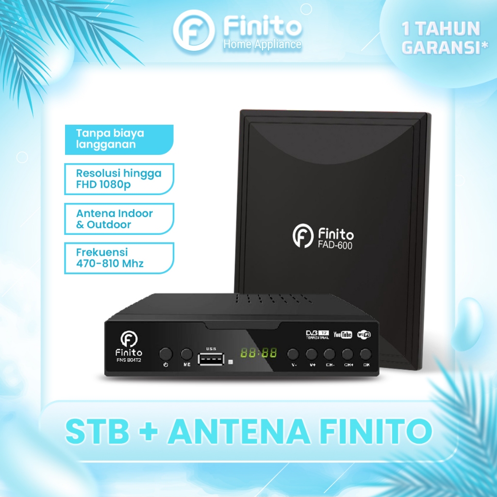 Jual [BUNDLE] FINITO STB Set Top Box + Antena Digital Finito FAD600 ...