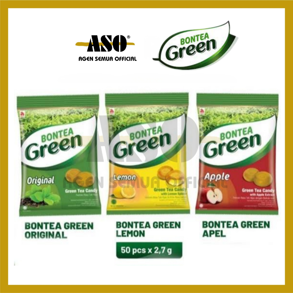 Jual Permen BONTEA Green 135gr ( ISI 50 ) Banyak Rasa PROMO ...