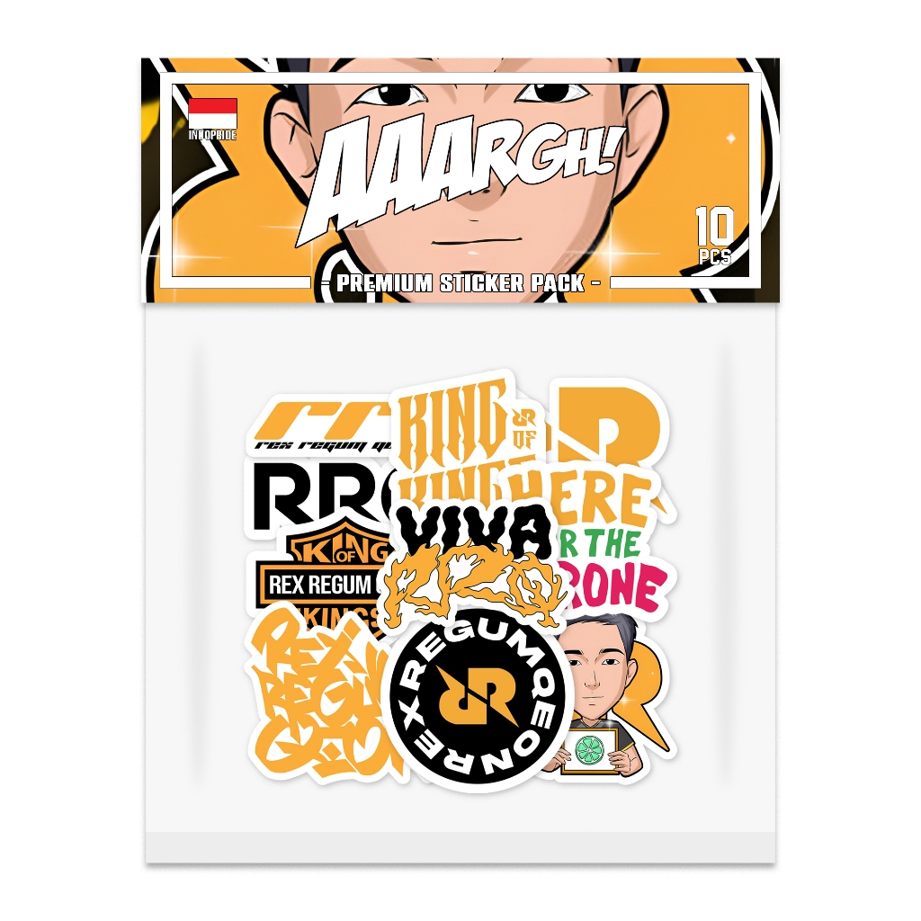 Jual Stiker TEAM RRQ Sticker Pack vol. 2 (King of Kings) | Shopee Indonesia